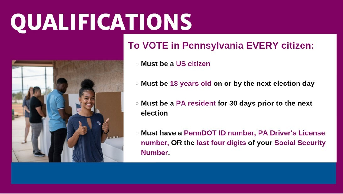 Voting rights for PA residents who are incarcerated or have a criminal ...