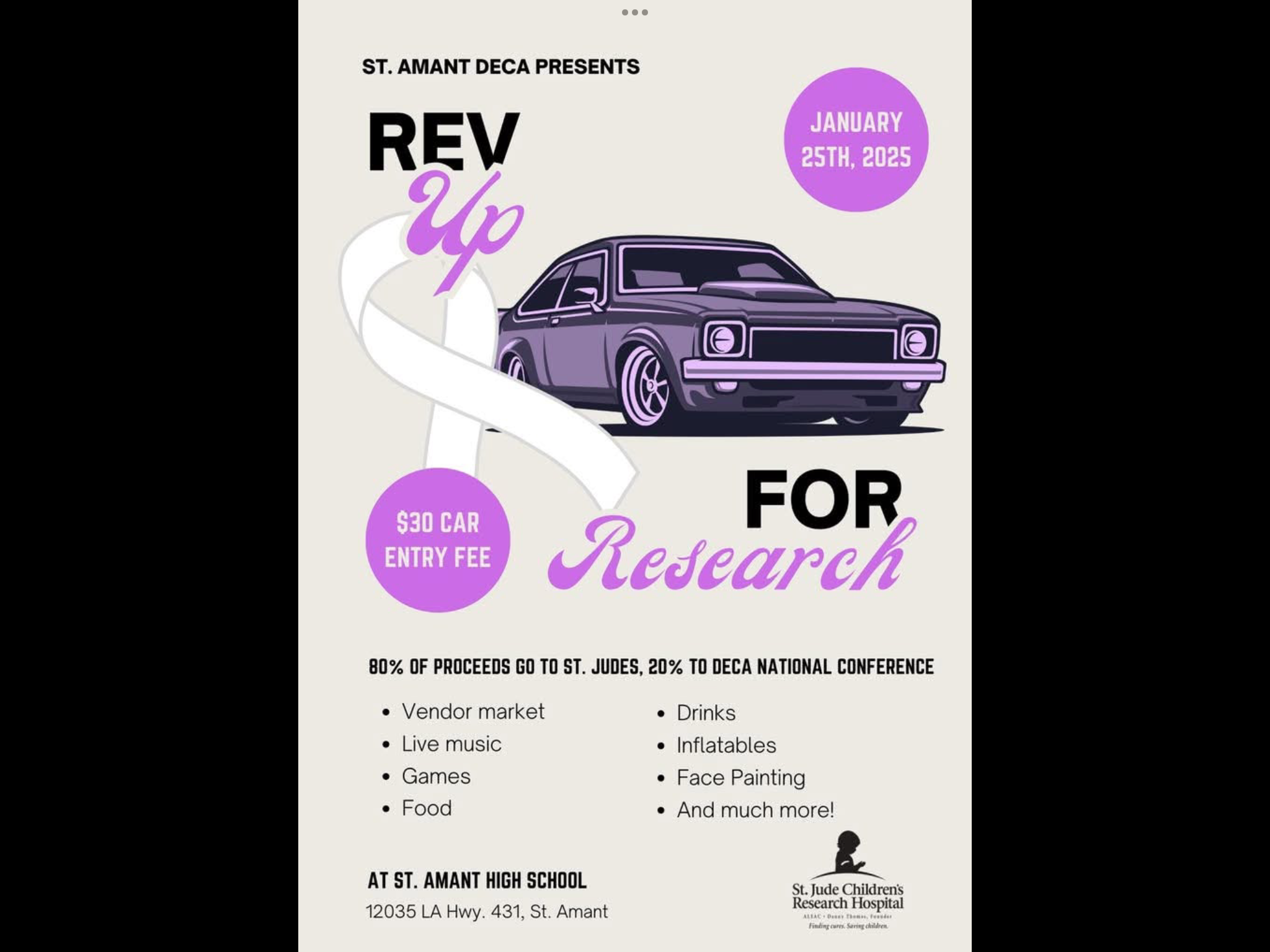 Rev Up for Research Car Show - Events - Baton Rouge Corvette Club