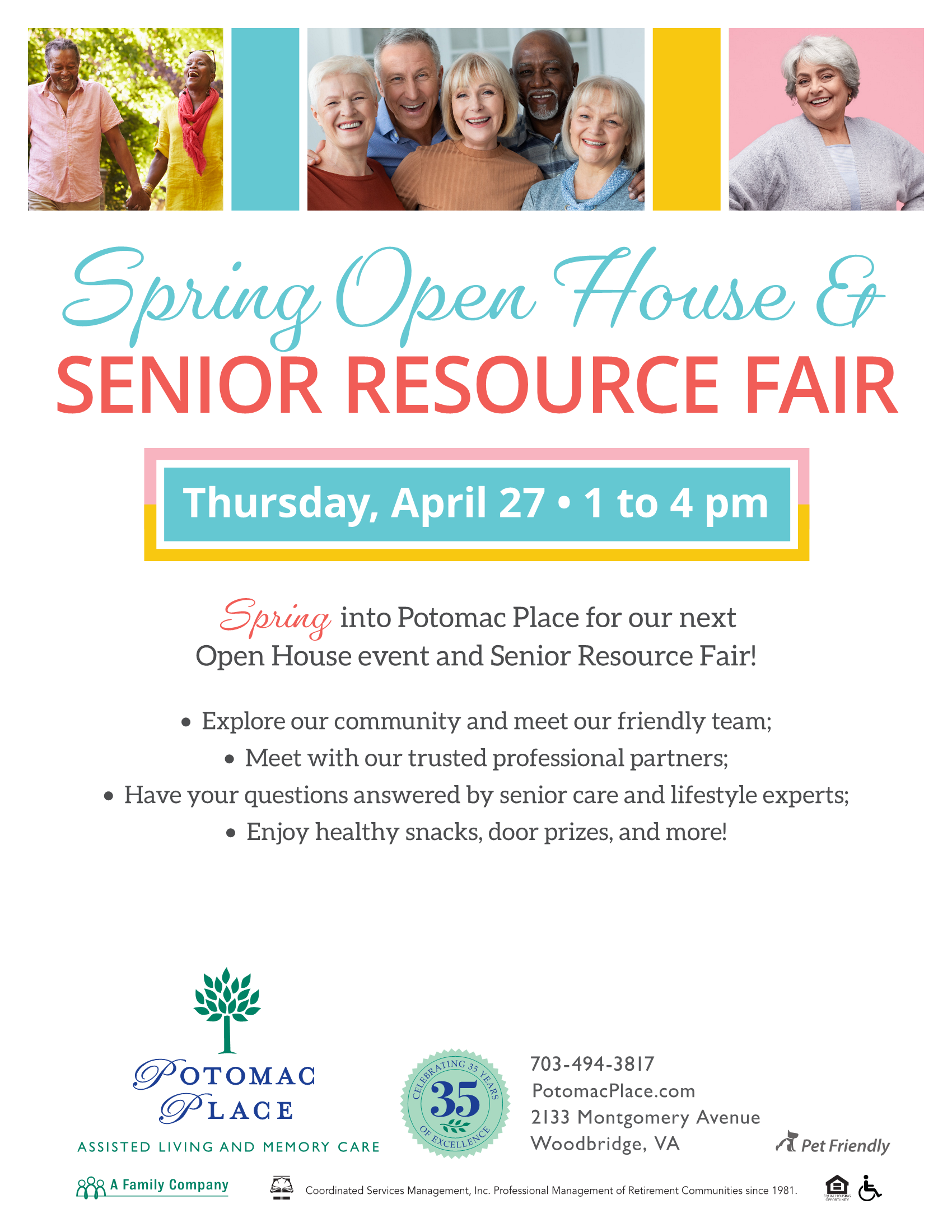 Potomac Place Spring Open House & Senior Resource Fair - Events ...