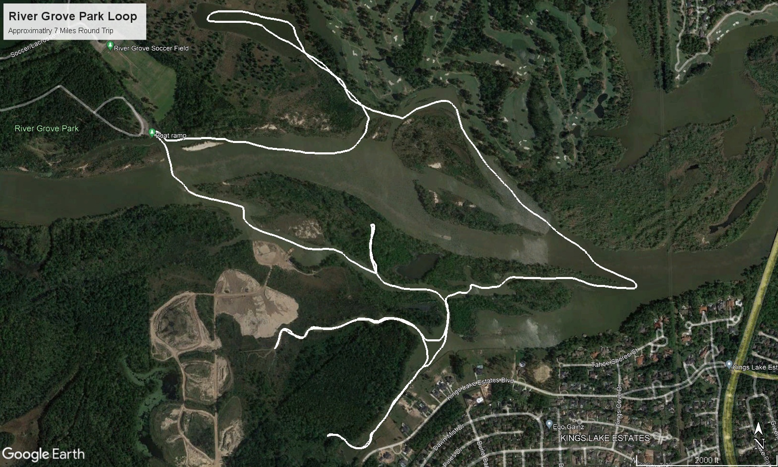 River Grove Park Tour - Events - Houston Association of Sea Kayakers