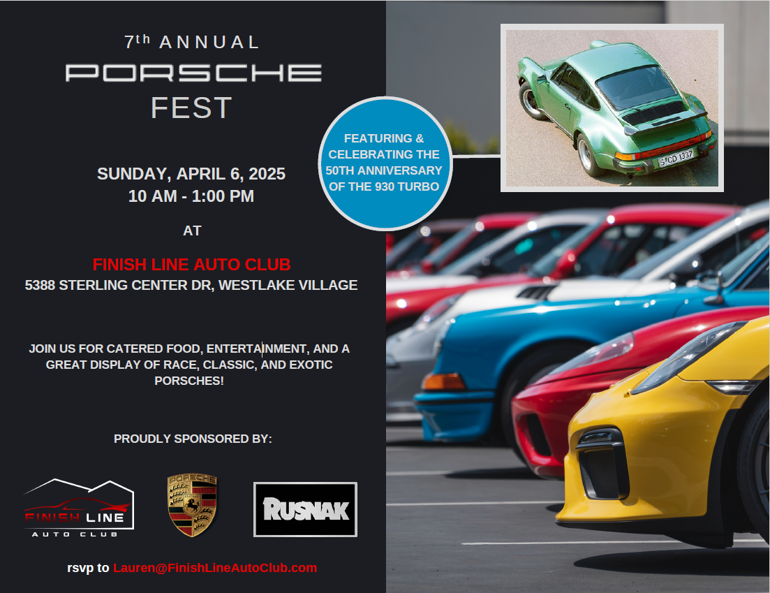 Westlake Village, CA - 7th Annual PORSCHE FEST - Events - Porsche 356 ...