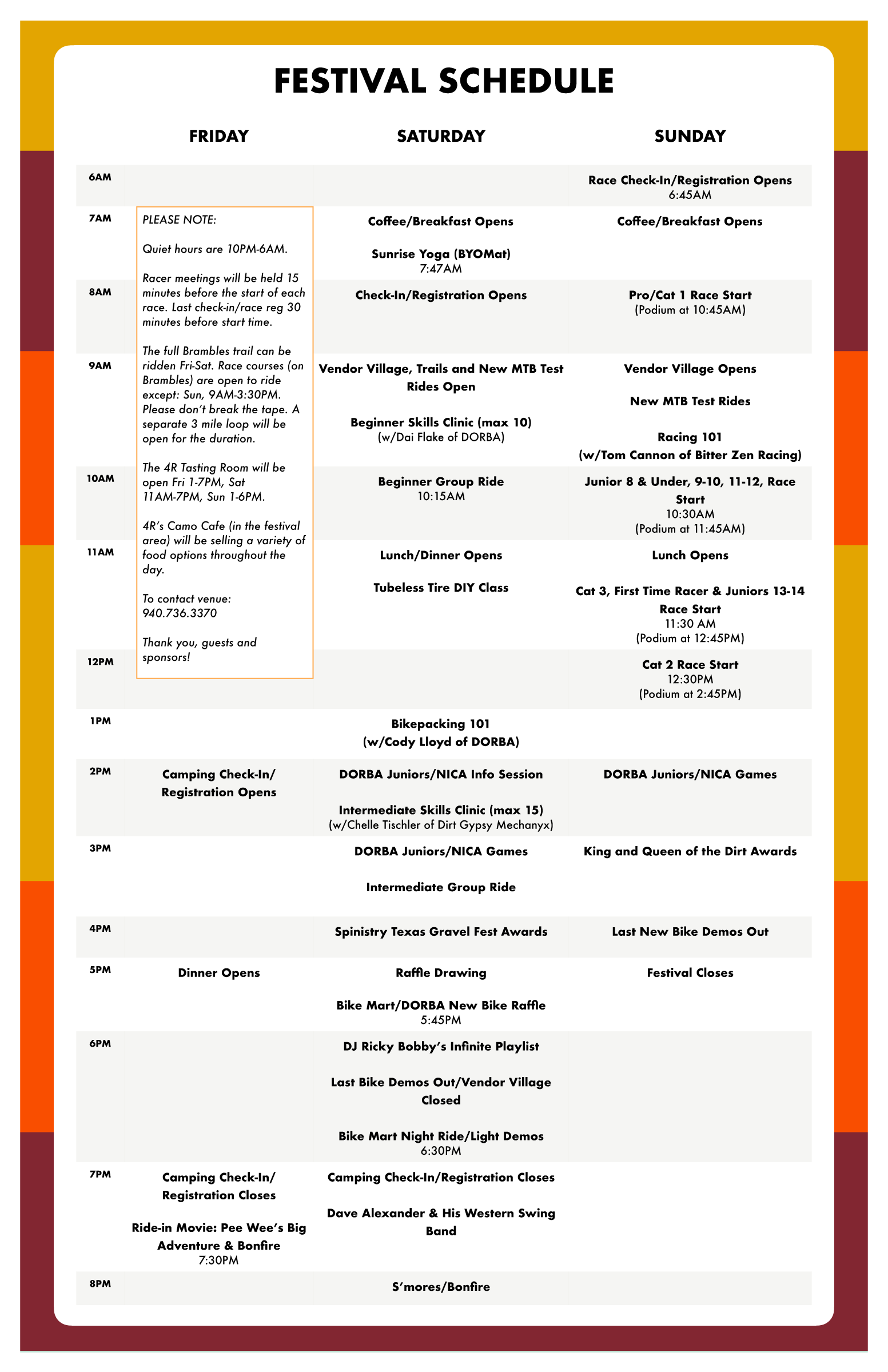 2023 DORBA North Texas MTB Festival - Events - Dallas Off-Road Bicycle ...