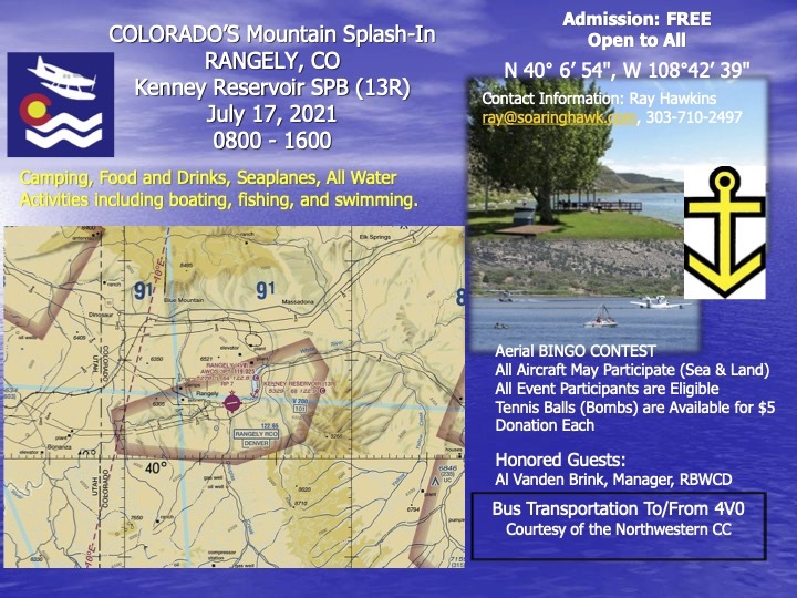 Kenney Reservoir Splash-in - Calendar - Colorado Pilots Association
