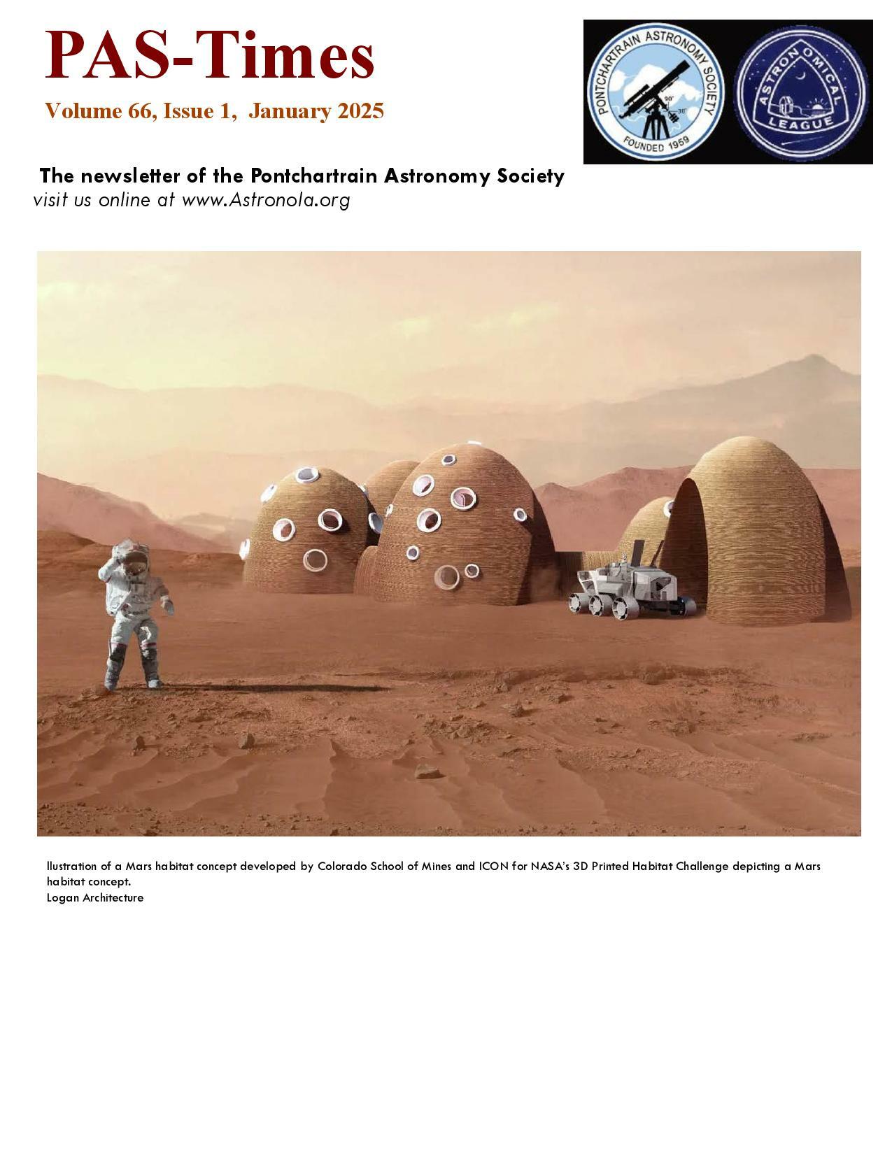 January 2025 - PAS Times - Pontchartrain Astronomy Society