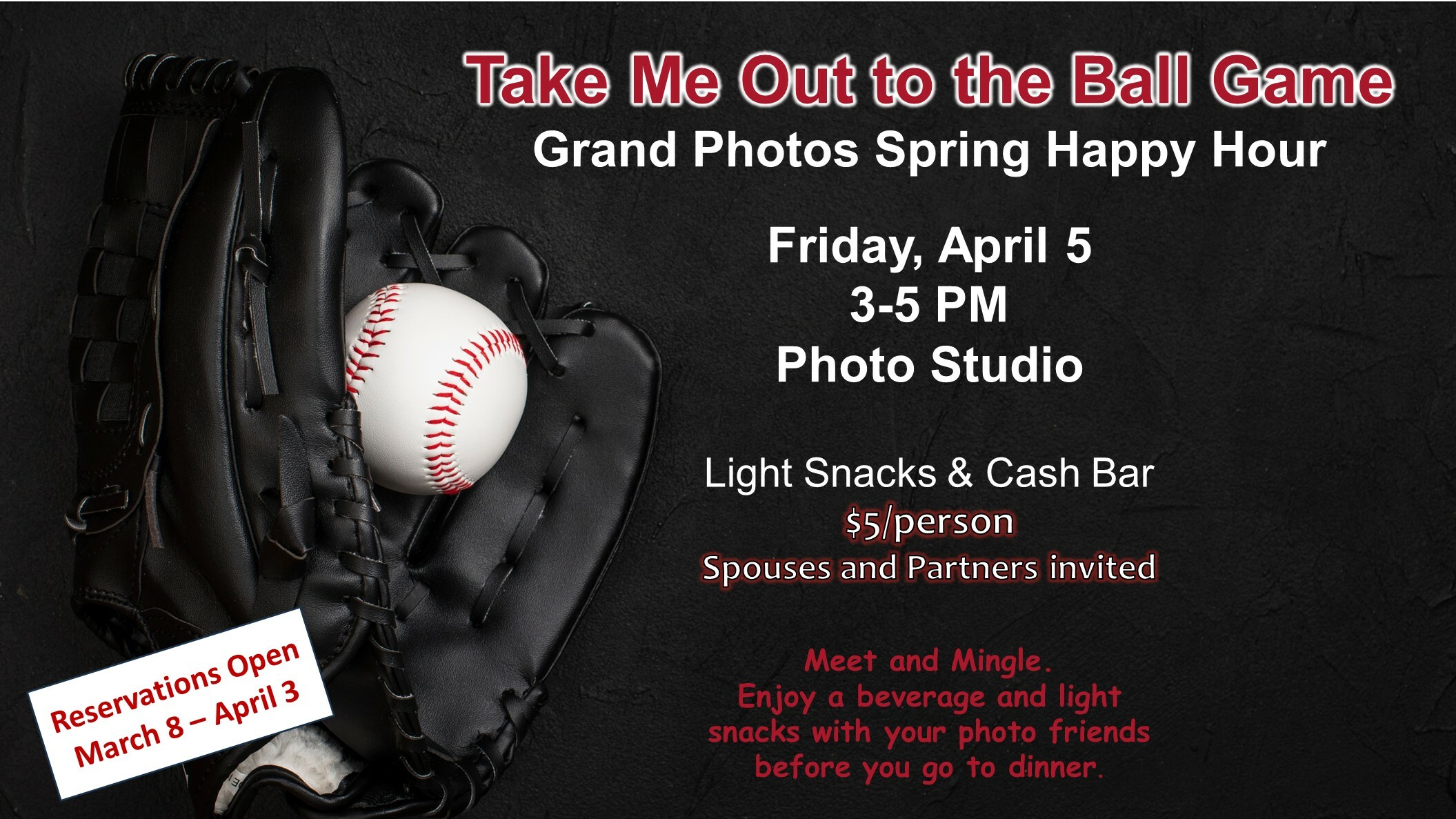Spring Happy Hour - Take Me Out to the Ballgame - Events - Grand Photos