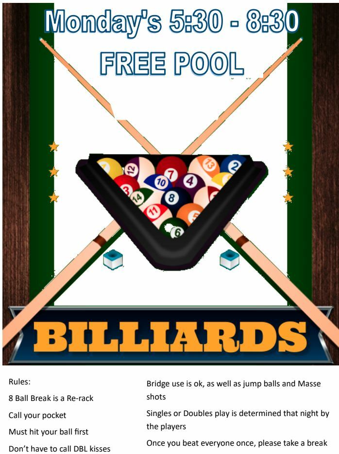 FREE POOL - Events - Fond du Lac Yacht Club