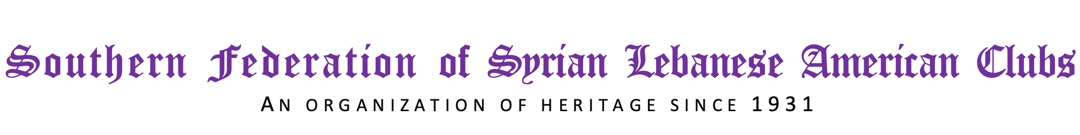 Document Library - Southern Federation of Syrian Lebanese American ...
