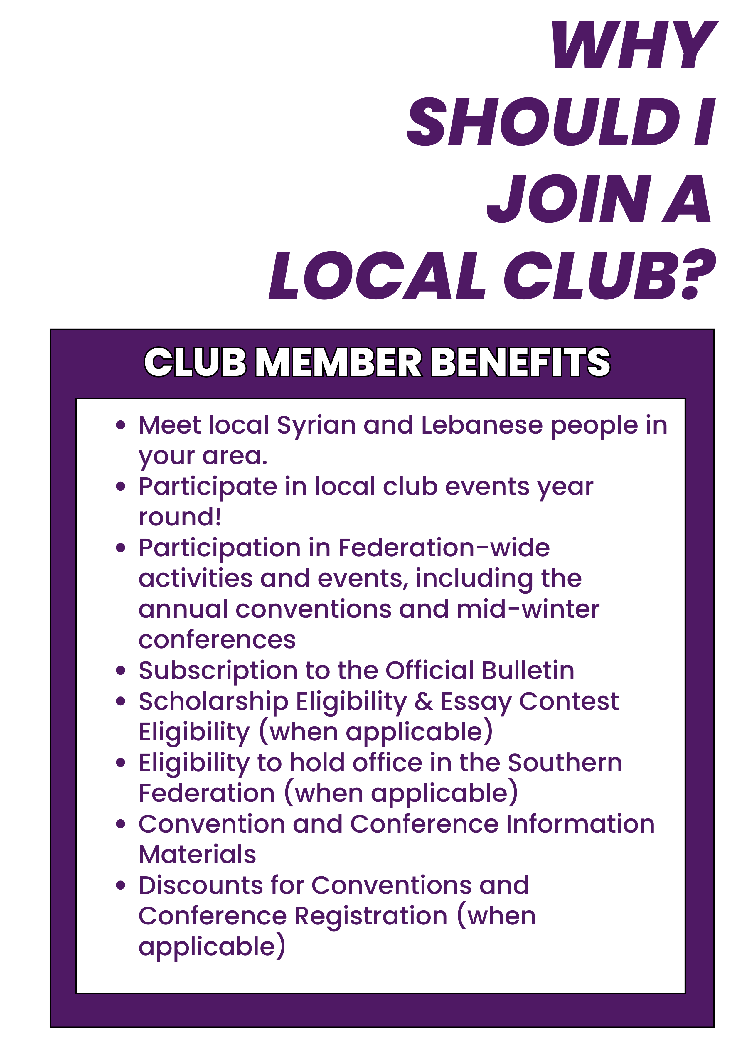 Join a Local Club - Southern Federation of Syrian Lebanese American ...