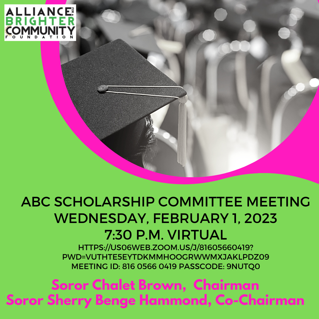 ABC Scholarship Committee Meeting - Calendar - Omega Alpha Omega