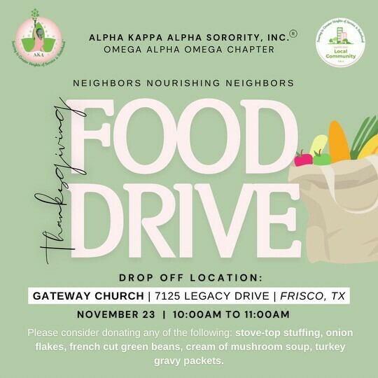Neighbors Nourishing Neighbors Thanksgiving Food Drive Drop-off ...