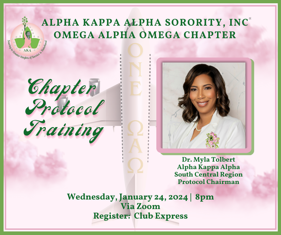 Chapter Protocol Training - Calendar - Omega Alpha Omega