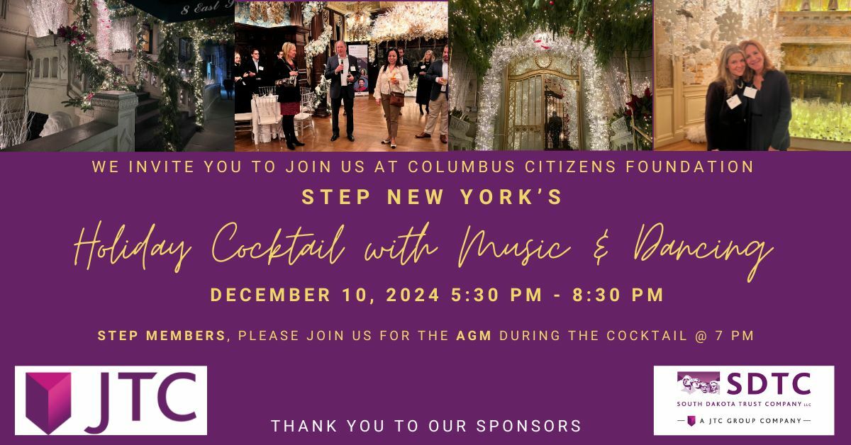 STEP New York's Holiday Party - Music & Dancing + AGM for STEP Members ...
