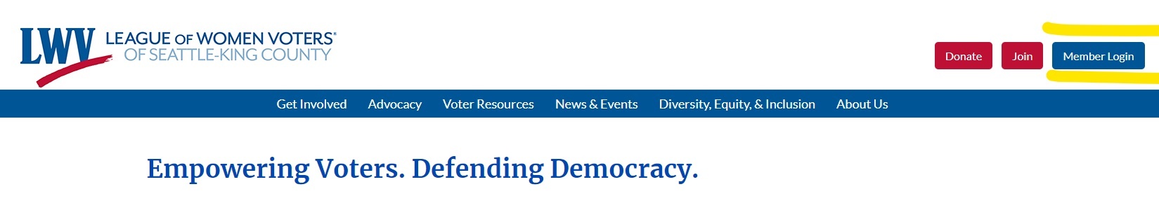 1. Click on the blue “Member Login” button in the upper right corner ...