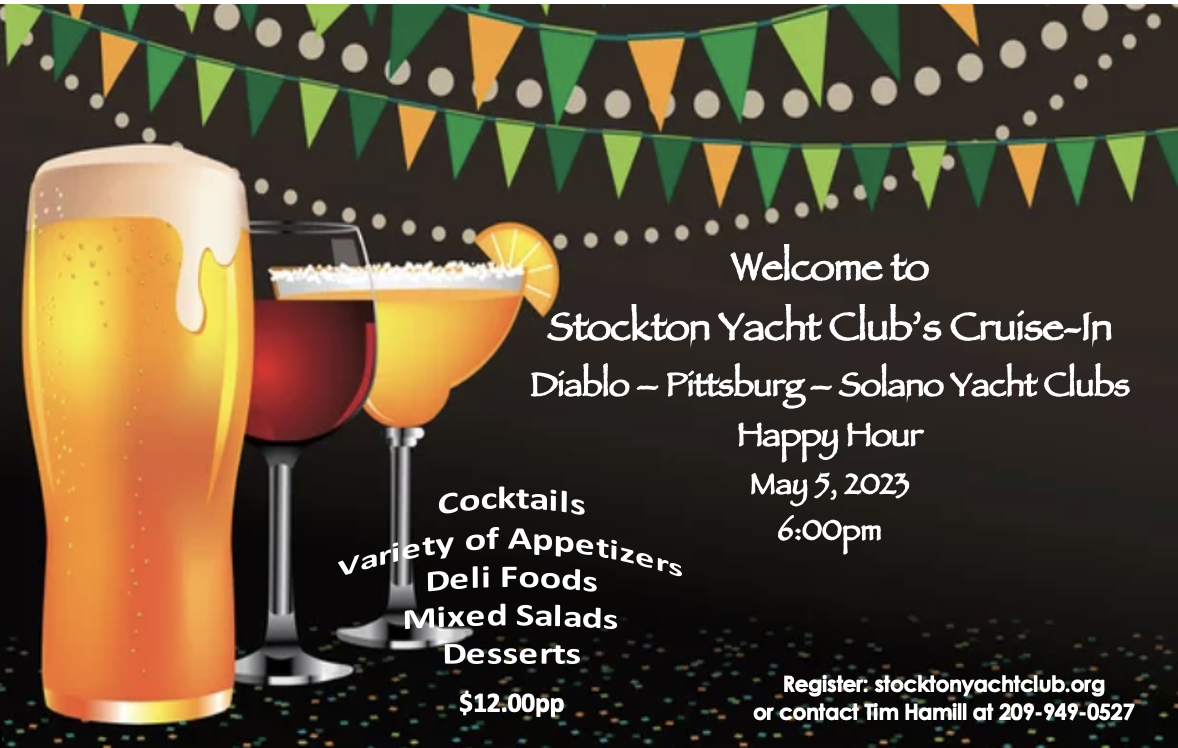 Welcome Happy Hour - Events - Stockton Yacht Club