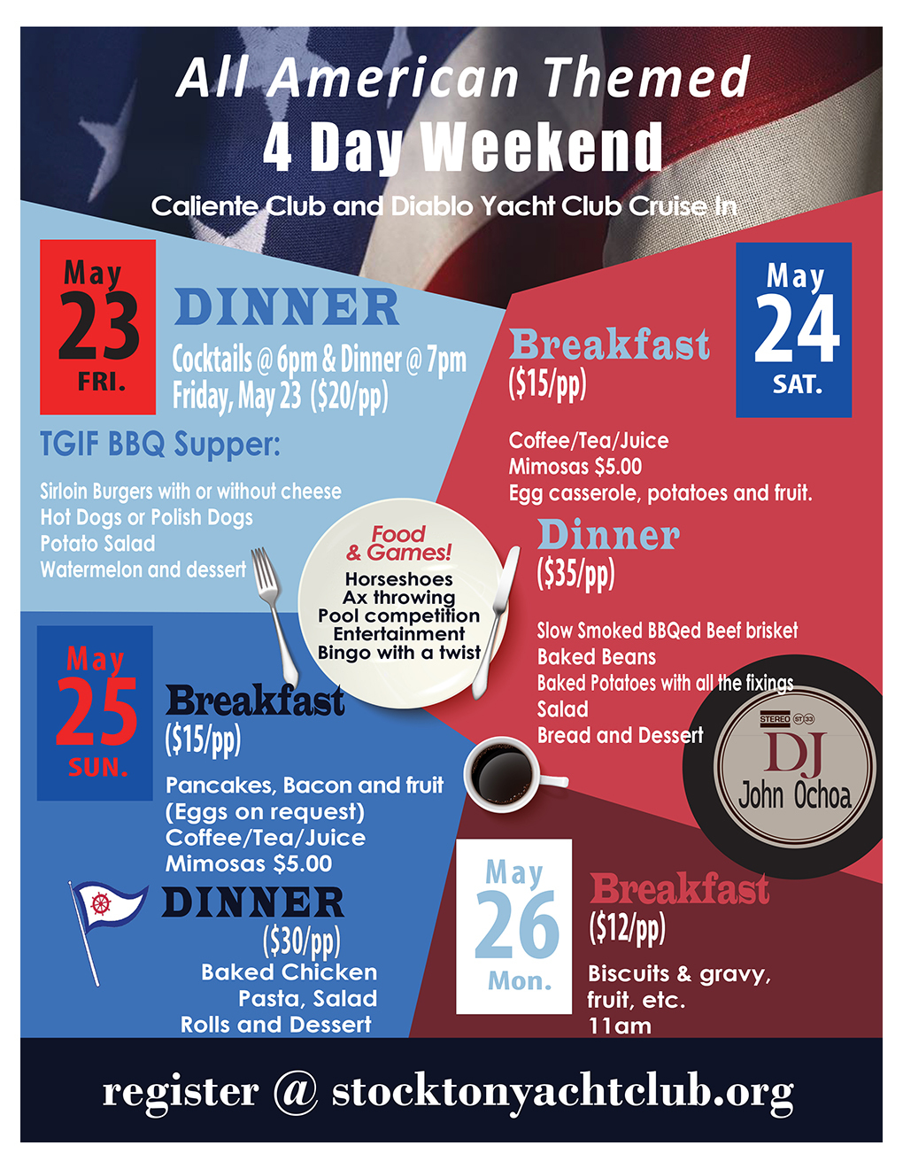 TGIF - Events - Stockton Yacht Club