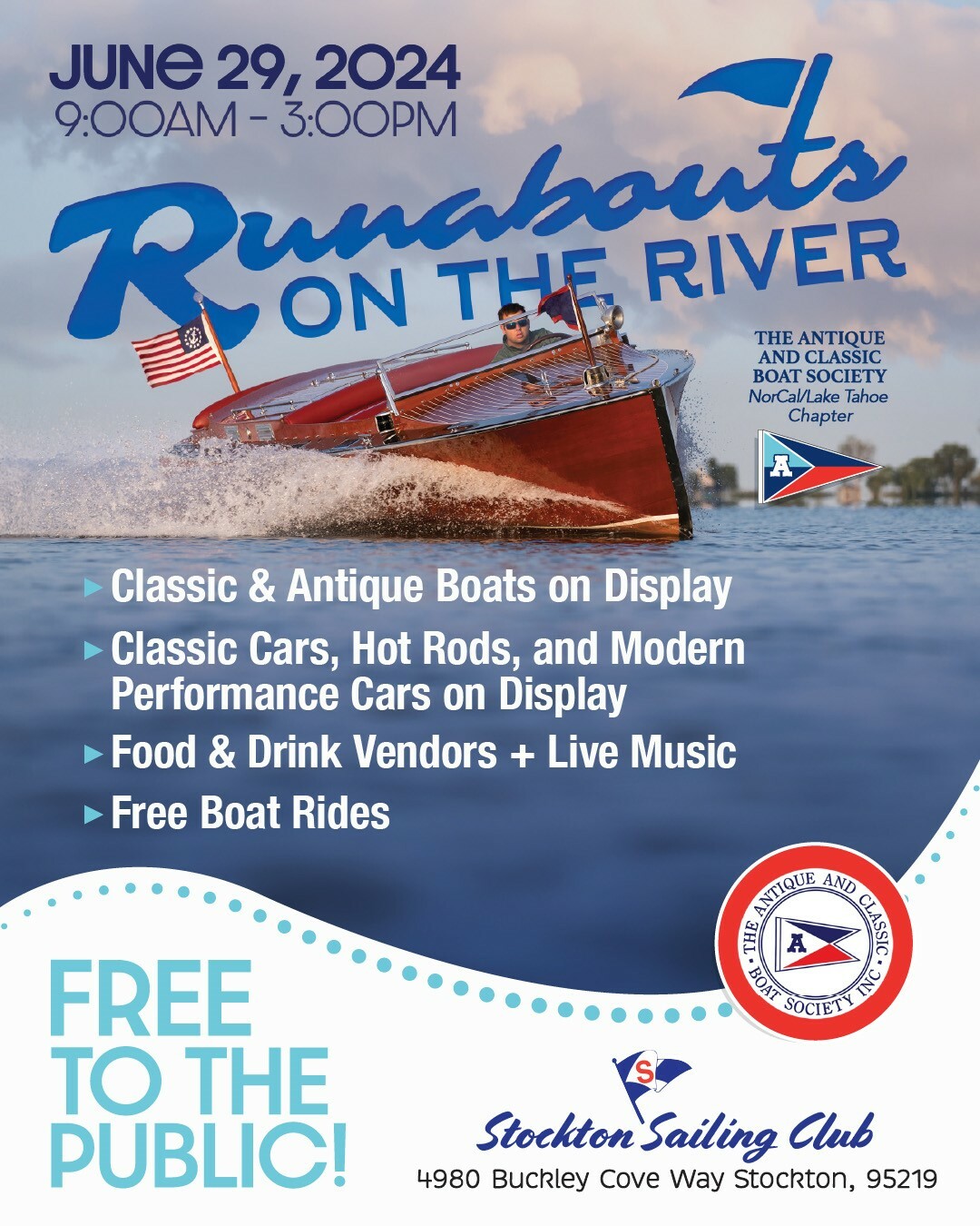 Runabouts on the River - Events - Stockton Yacht Club