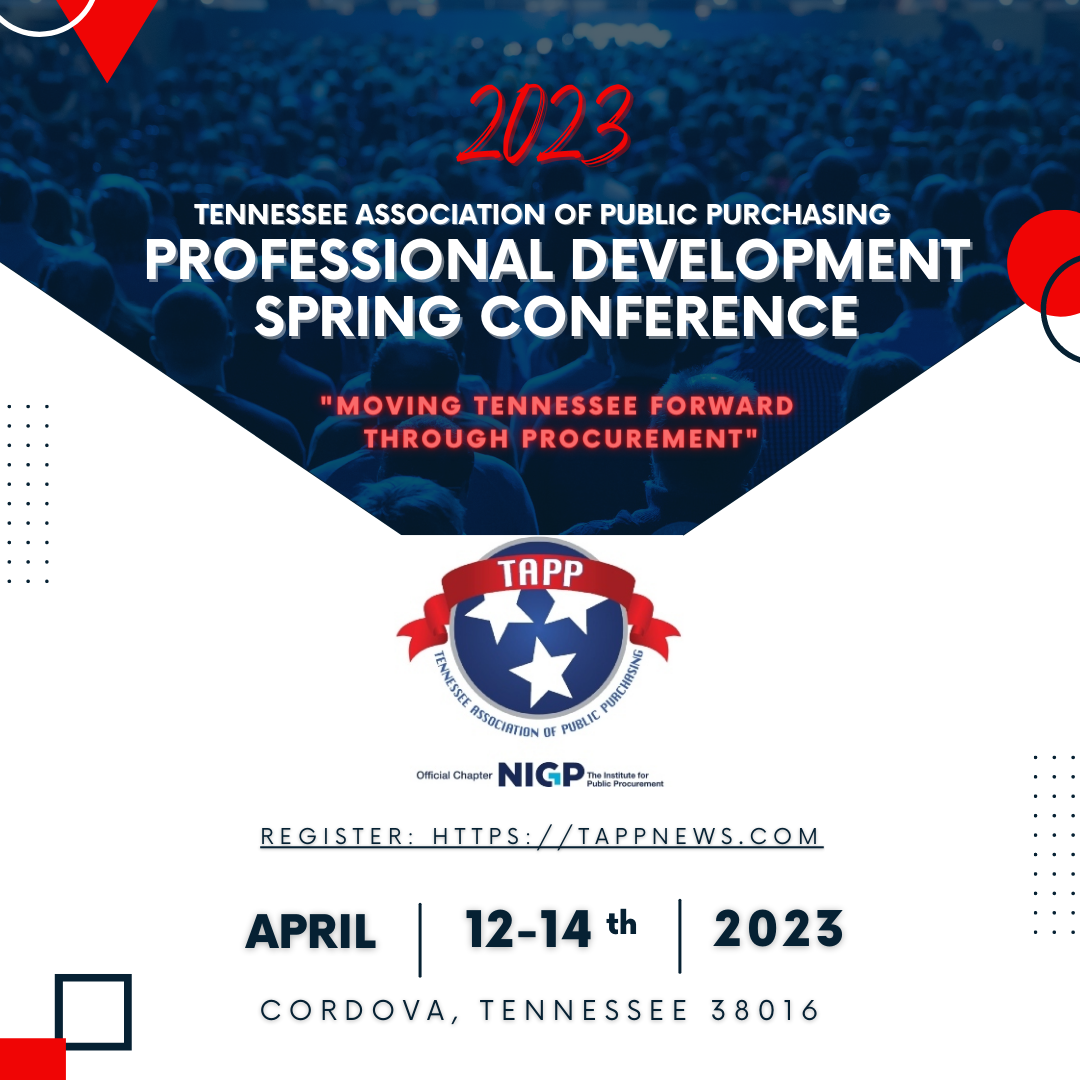 Past Event Materials - Tennessee Association of Public Purchasing