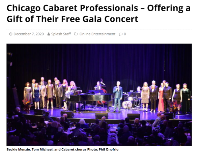 Chicago Cabaret Professional | In the News - Chicago Cabaret Professionals
