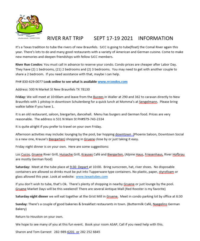 River Rat Trip - Events - San Jacinto Corvette Club