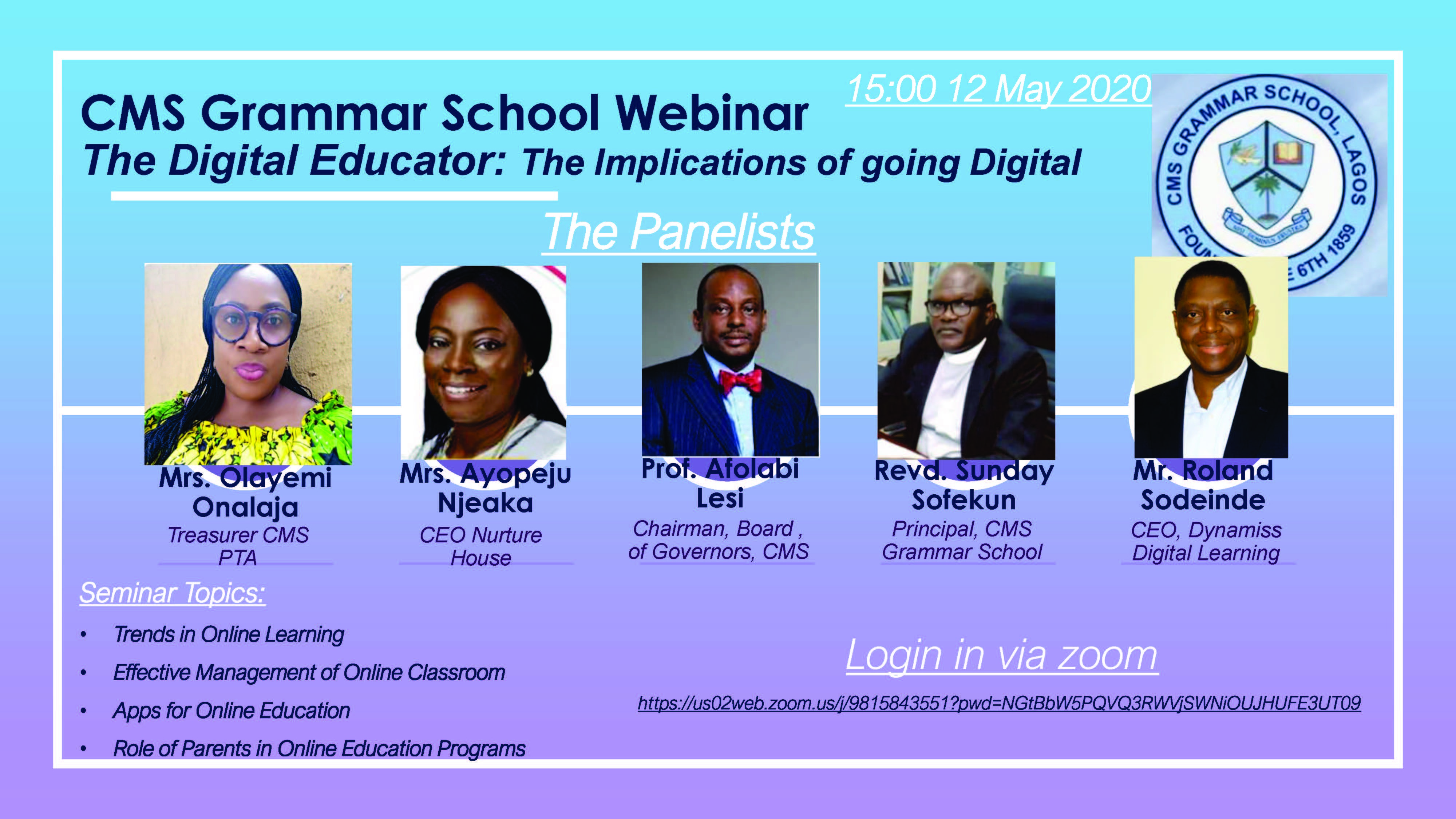 Video: Demo given at CMS School Webinar - May 12 2020