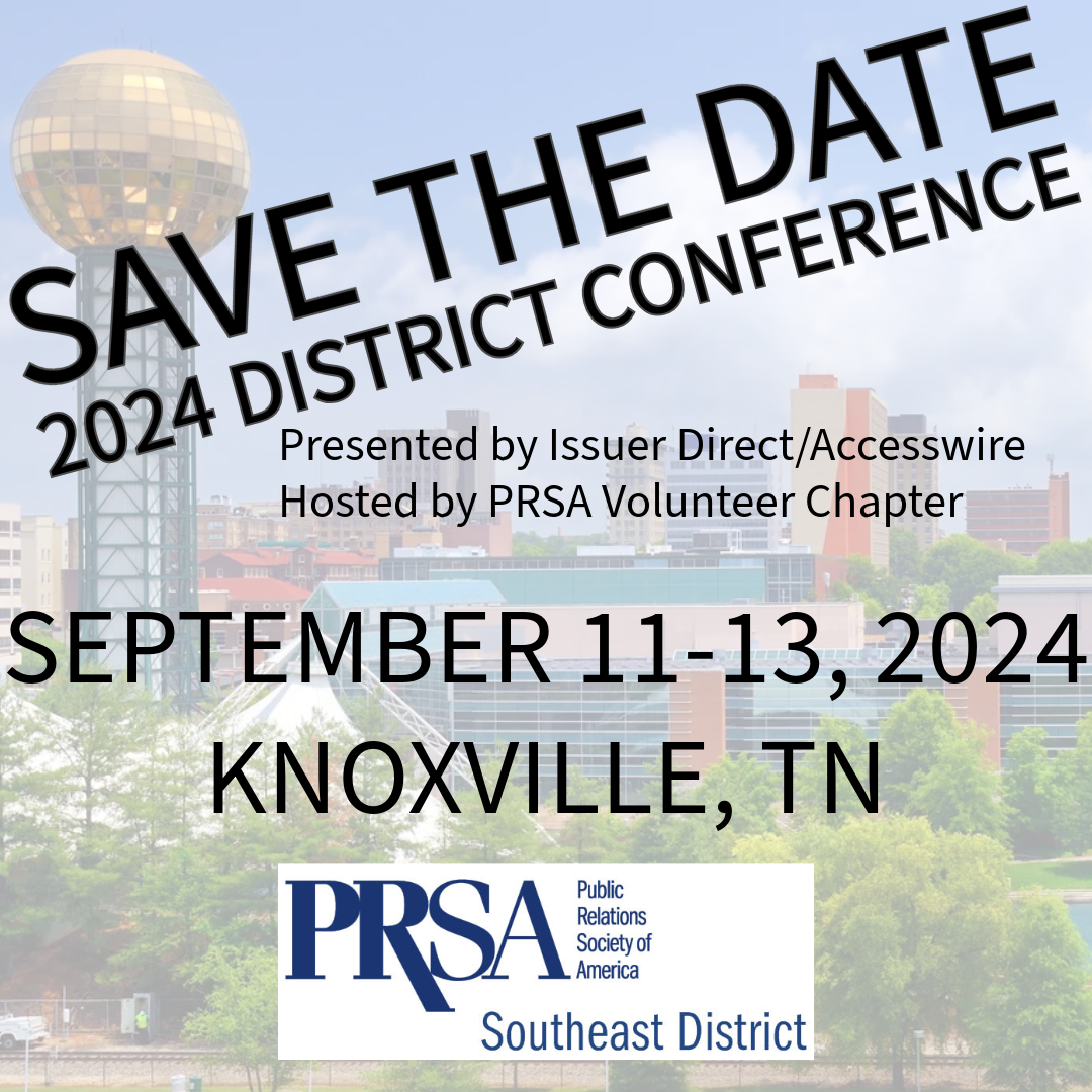 PRSA Southeast District Conference - Meetings & Events - PRSA Volunteer Chapter