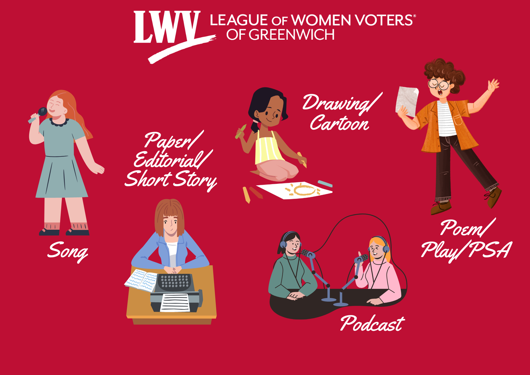 LWV Greenwich Student Essay Contest Grades 3-12 - LWV Greenwich