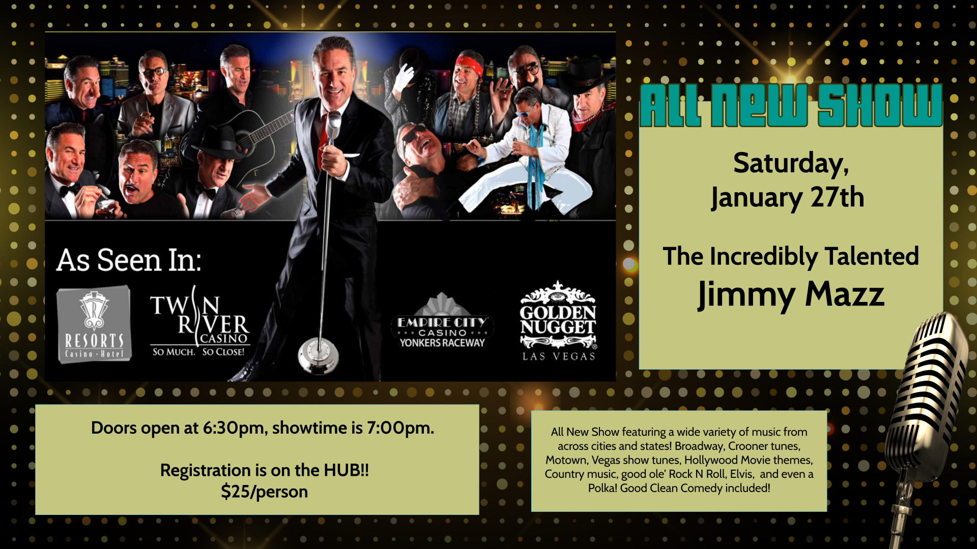 Jimmy Mazz - All New Show - Events - Del Webb Orlando Homeowners ...