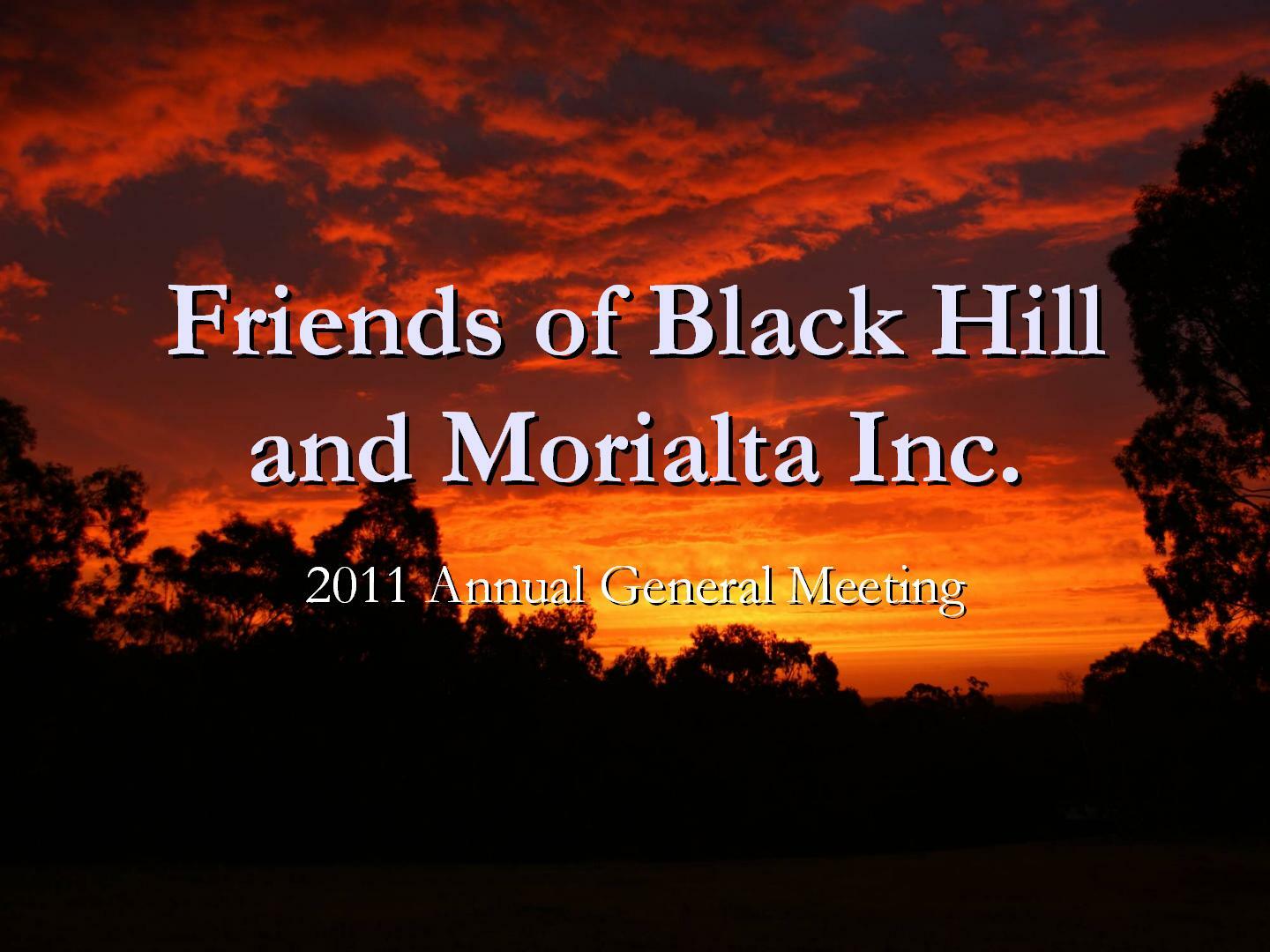 Annual Reports - Friends of Black Hill & Morialta