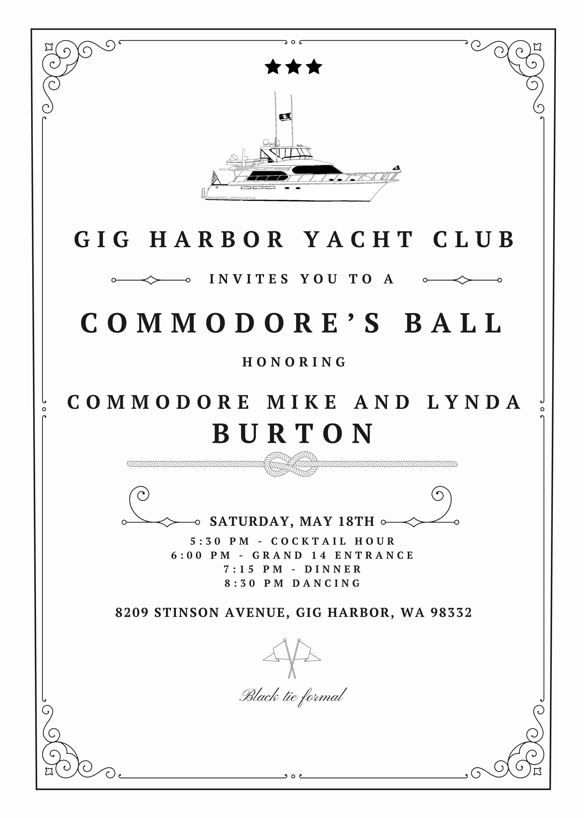 Commodore's Ball - Events - Gig Harbor Yacht Club