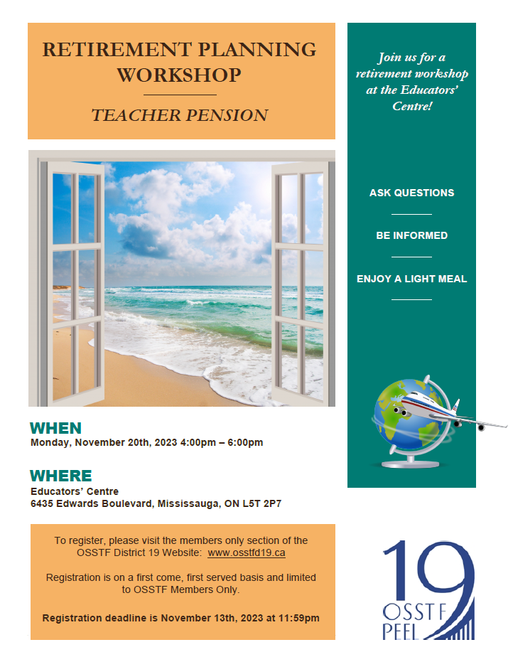 Retirement Workshop - Events - OSSTF District 19