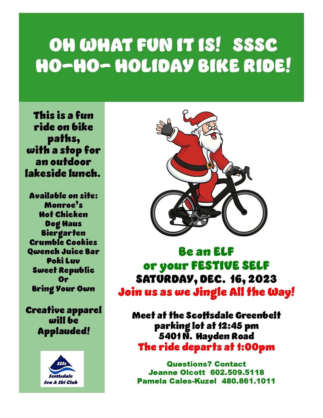 HO-HO-HOLIDAY BIKE RIDE - Events - Scottsdale Sea and Ski Club