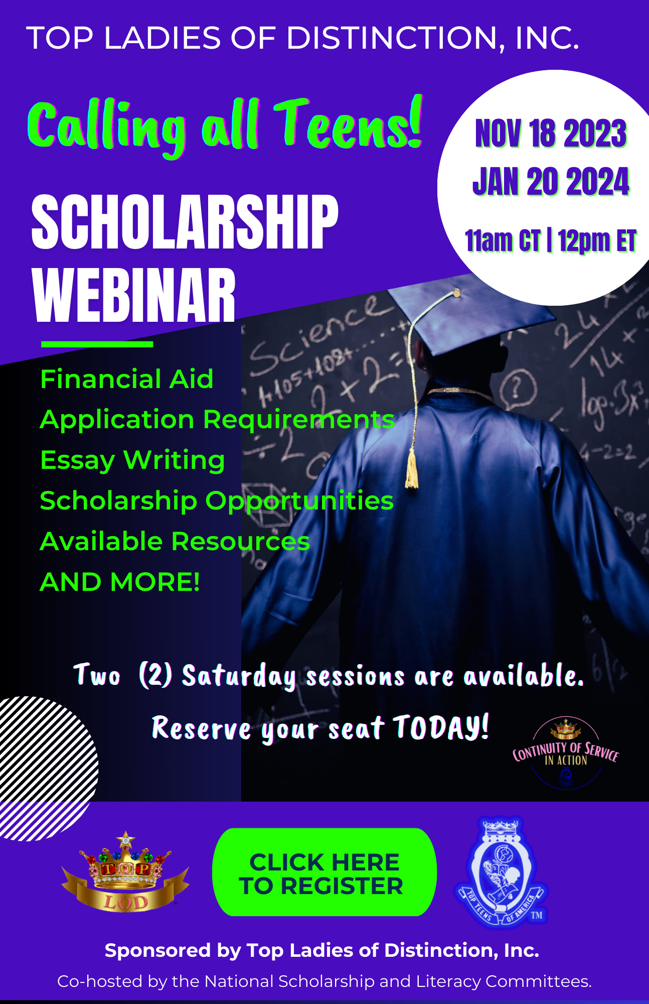 '23-'24 Scholarship Webinar Series - Session 1 - Events - Top Ladies of ...