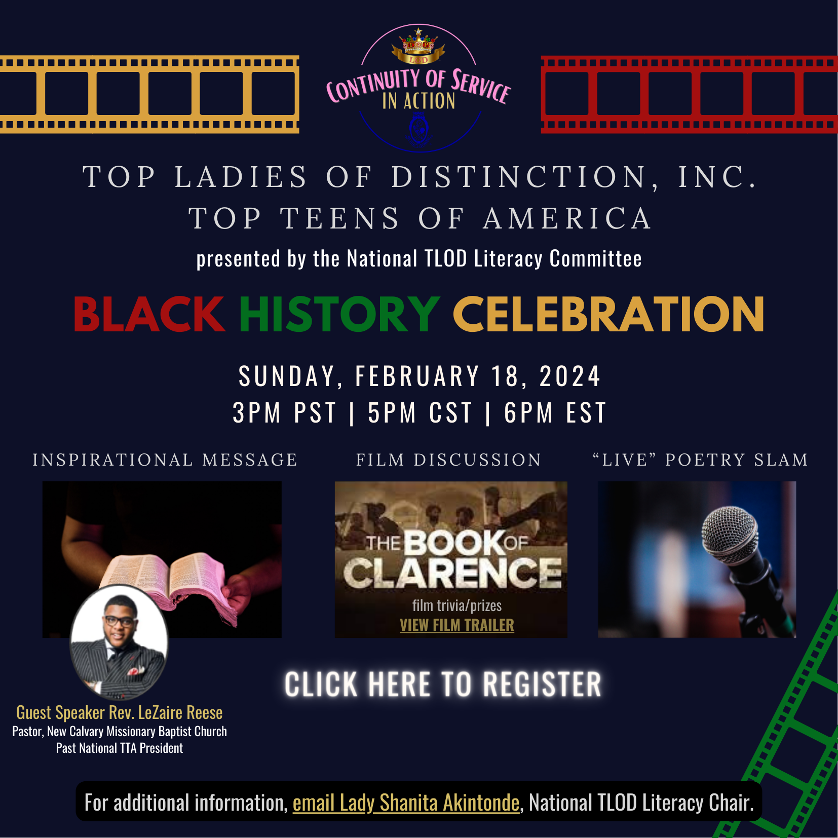 Black History Celebration! - Events - Top Ladies of Distinction, Inc.
