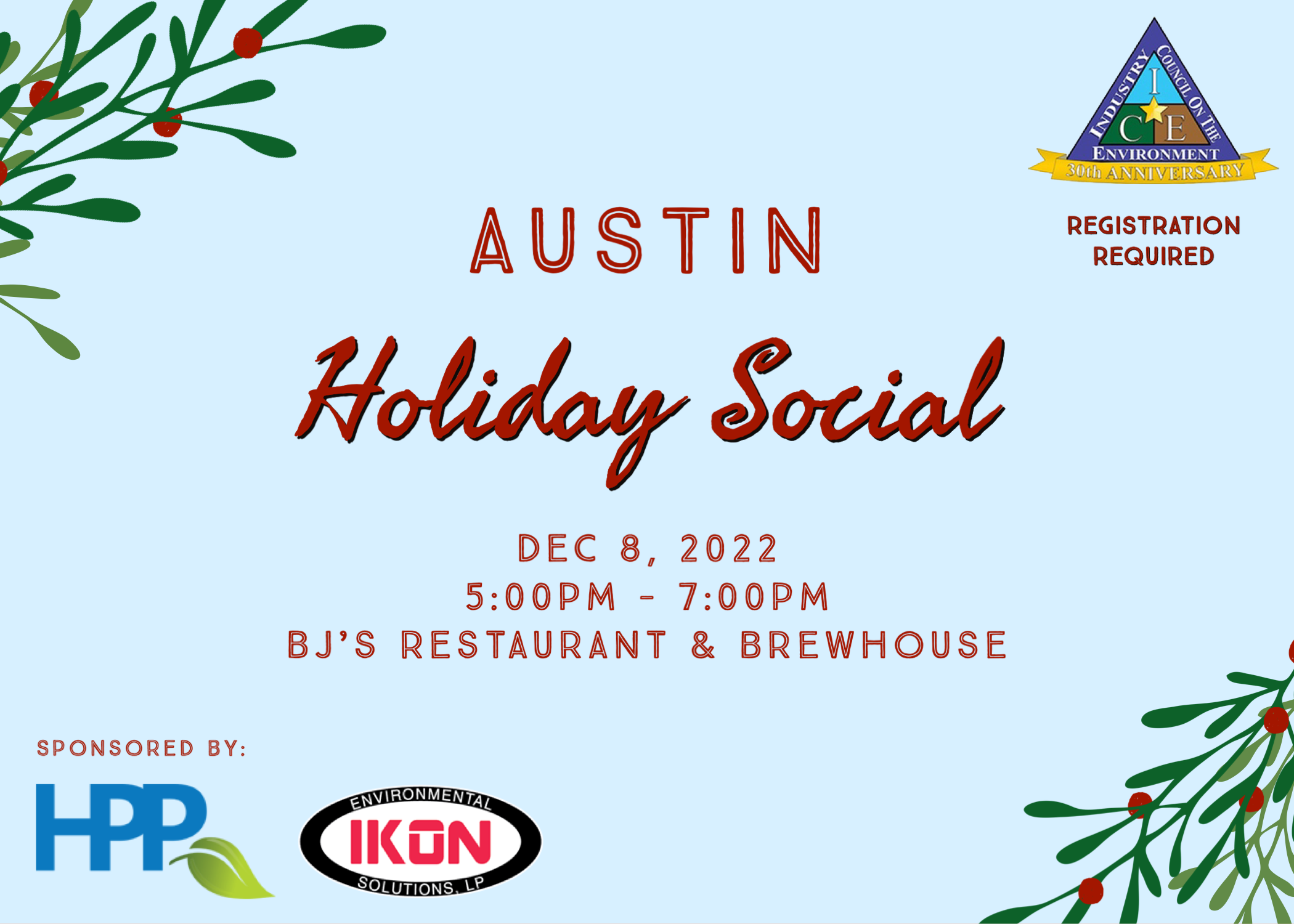 Austin Holiday Social Events Industry Council On The Environment
