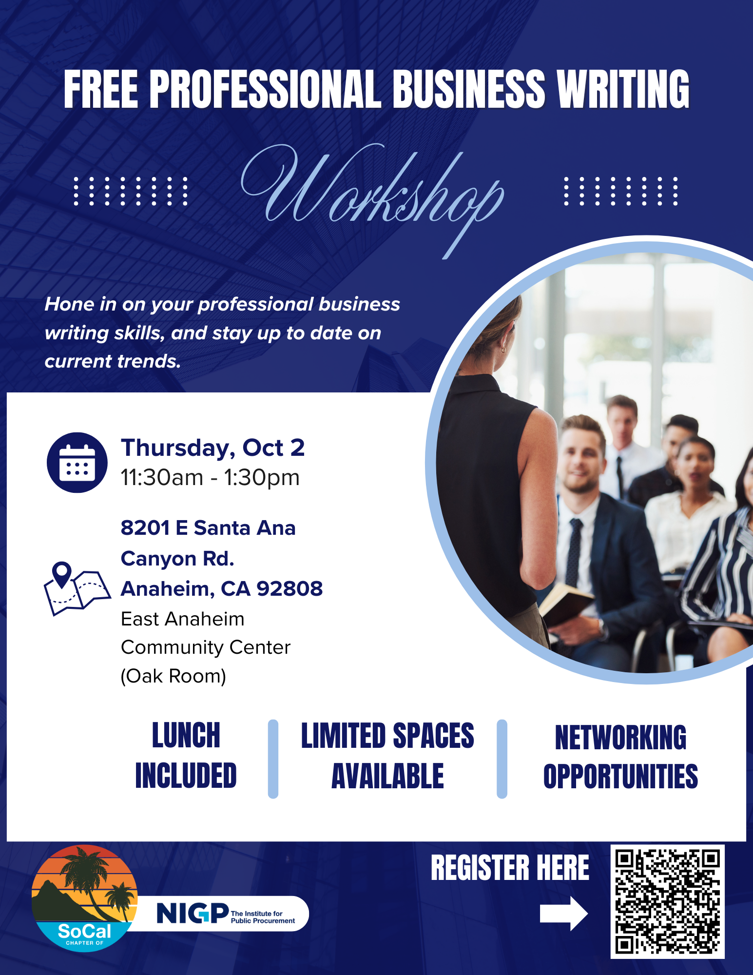 Business Writing Workshop -- CANCELED - Events - California Chapter of NIGP