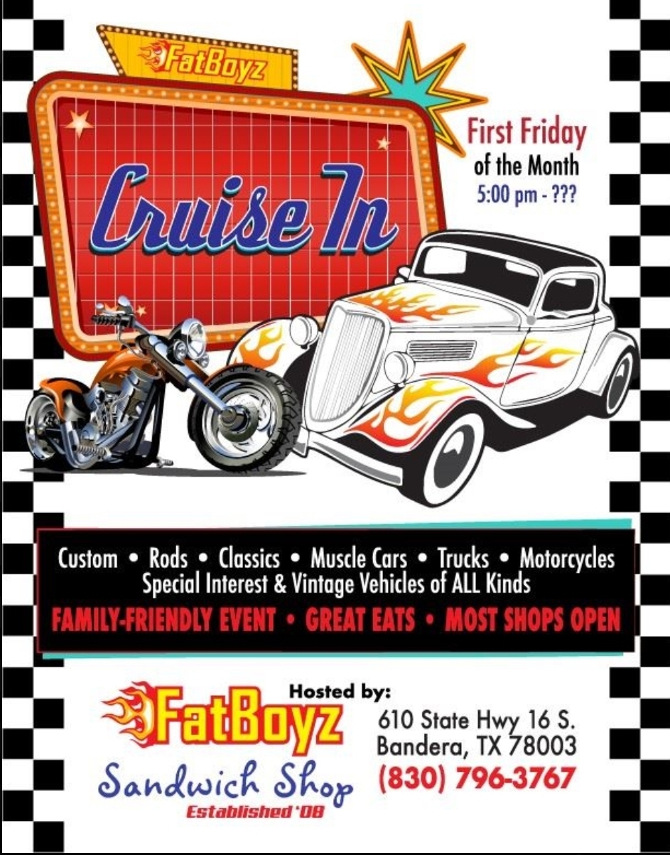 FatBoyz Sandwich Shop Cruise-in - First Fridays - Events - San Antonio ...