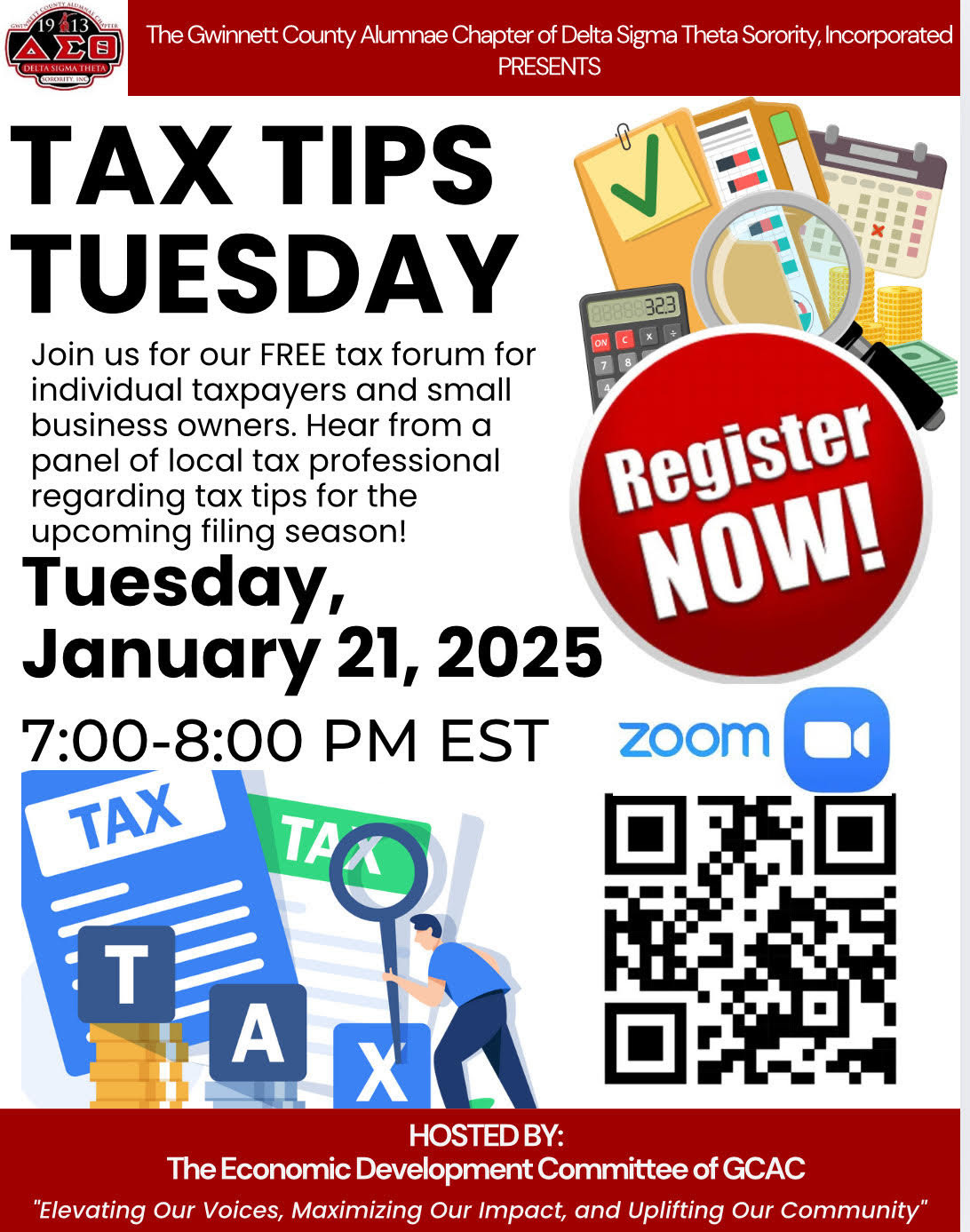 Tax Tips Tuesday - Events - Gwinnett County Alumnae Chapter | Delta Sigma Theta Sorority, Inc.
