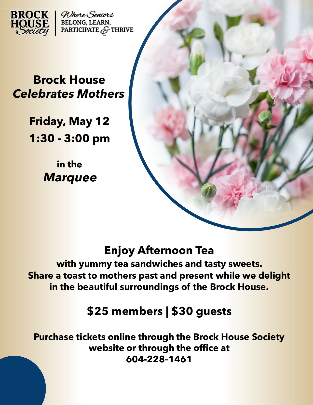 Brock House Celebrates Mothers - Events - Brock House Society