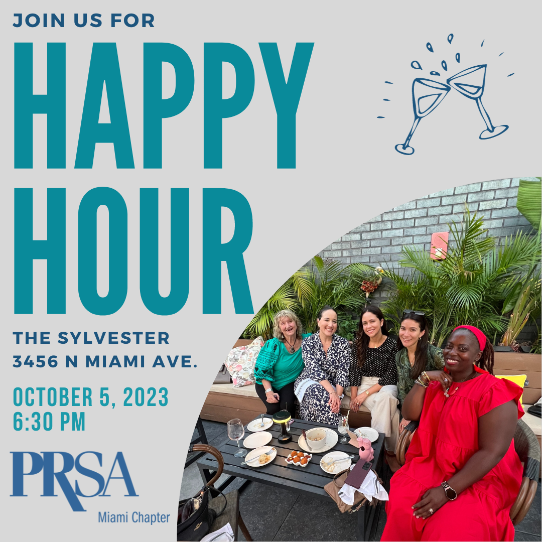 First Thursday Happy Hour! - Events - Public Relations Society of ...