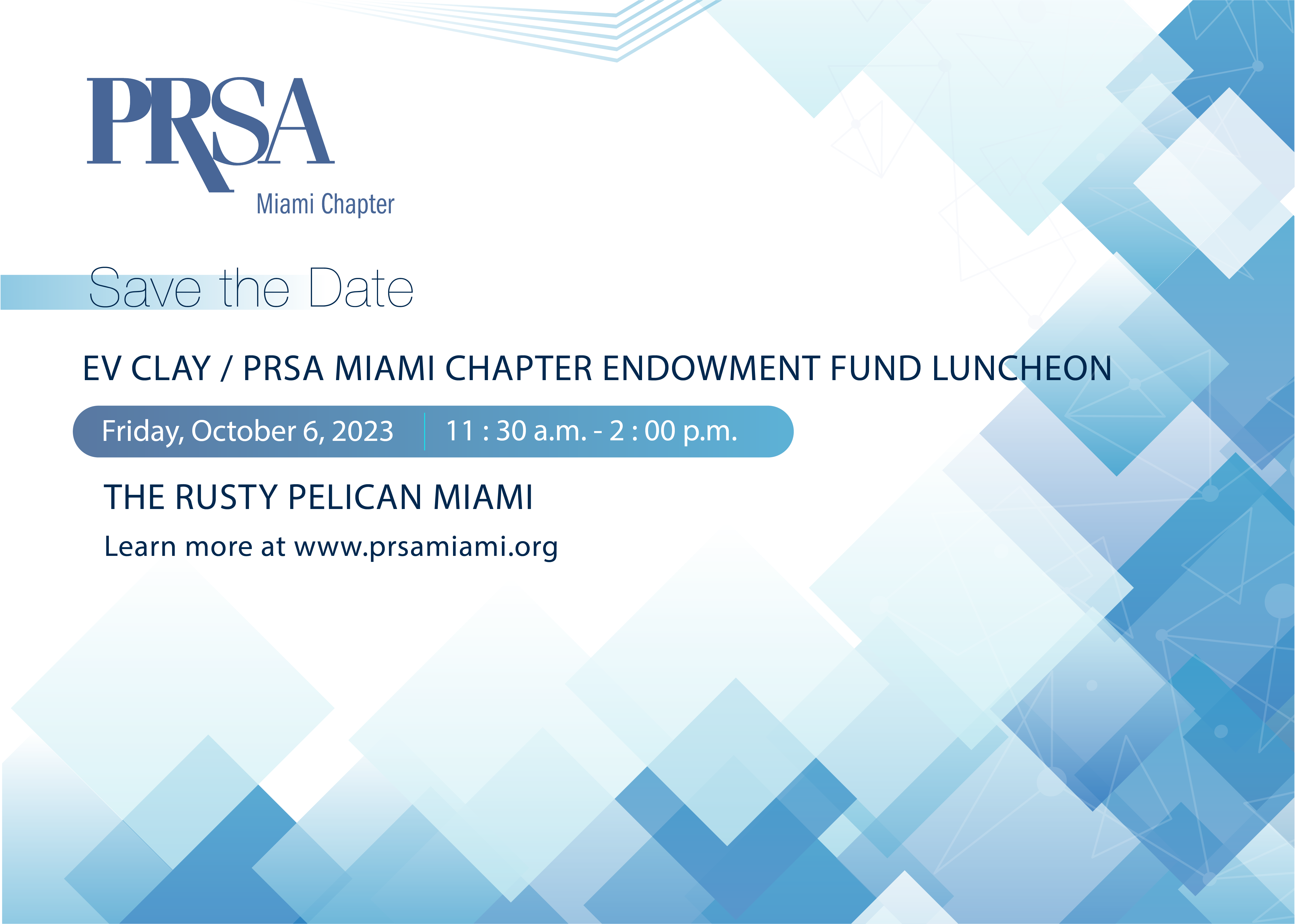 36th Annual Ev Clay/PRSA Miami Chapter Endowment Fund Luncheon - Events ...