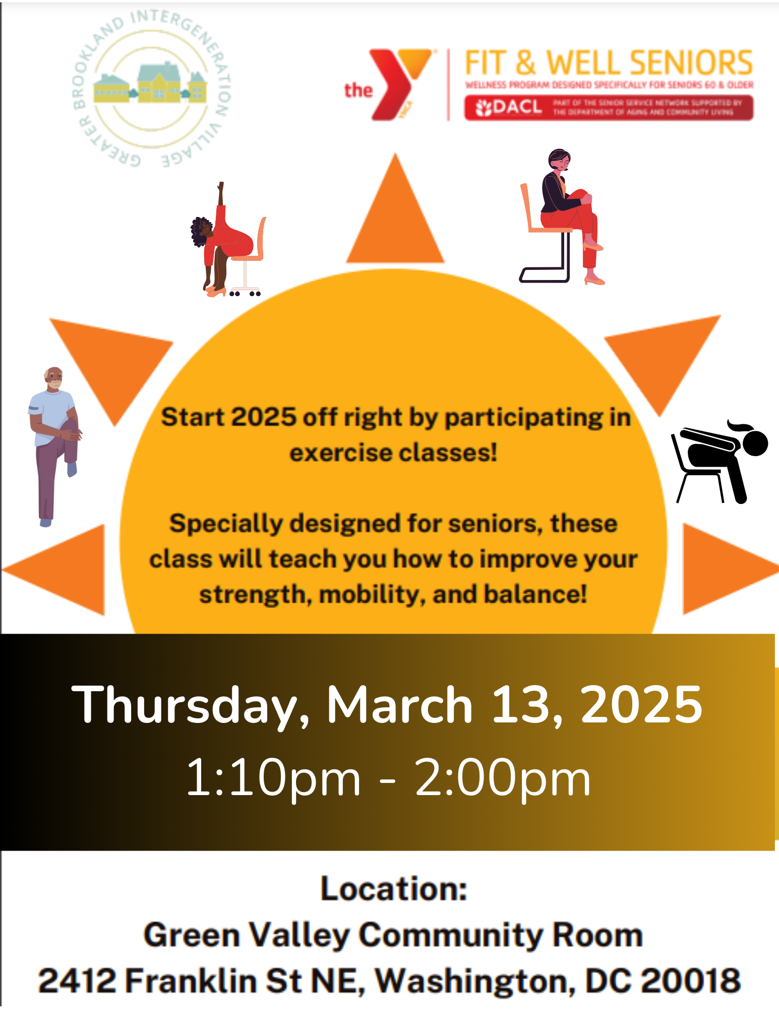 Fit & Well Exercise Class - Events - Greater Brookland ...