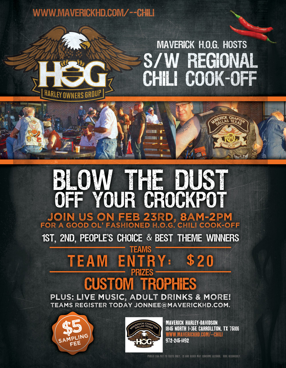Event Flyers - Maverick Chapter Dallas,Texas Harley Owners Group