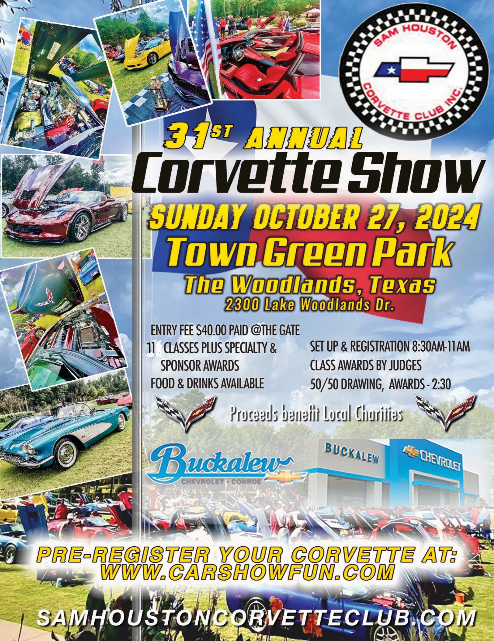 SHCC 2024 Corvette Car Show - Events - Sam Houston Corvette Club