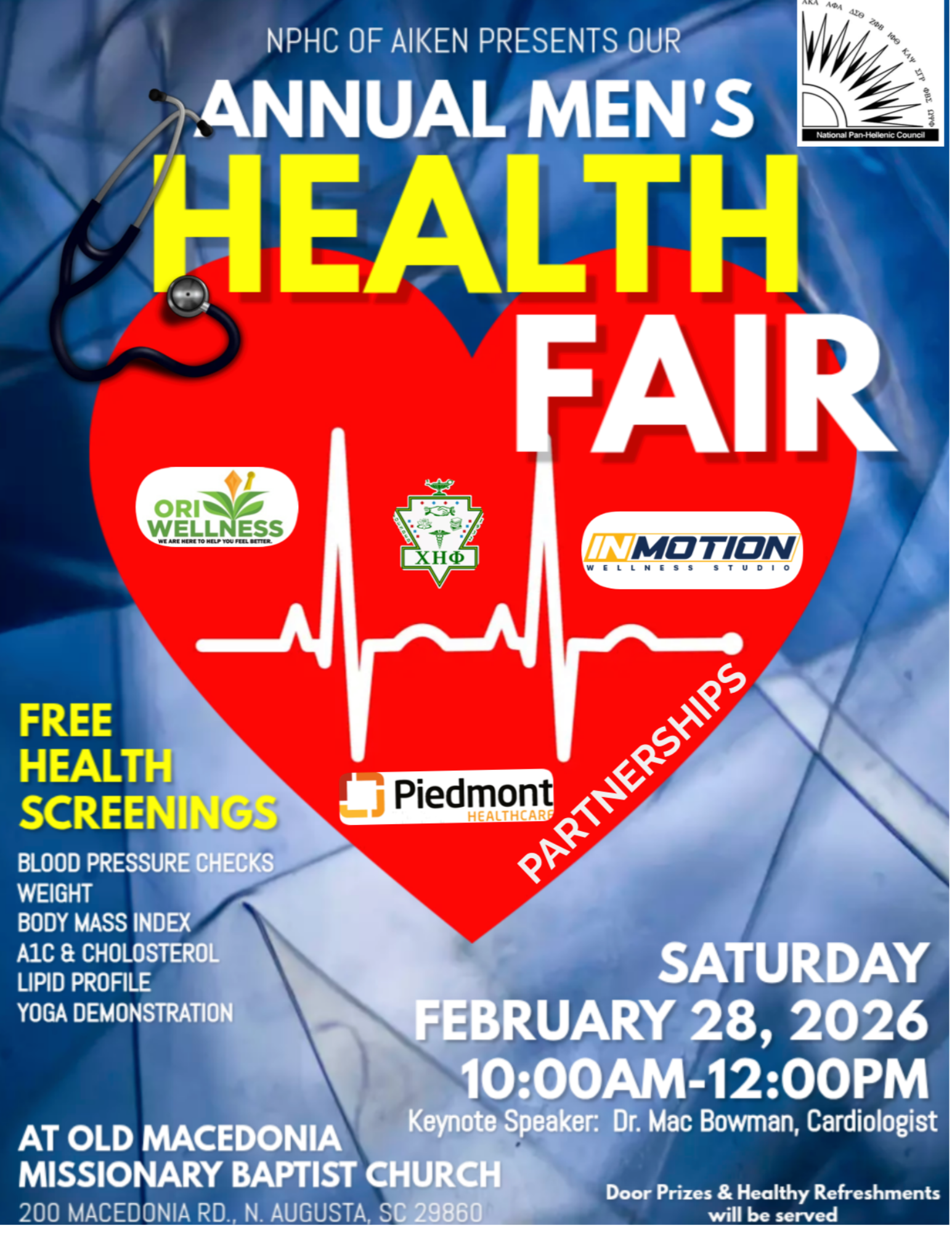 NPHC Men's Health Fair - Events - Aiken Alumnae Chapter of Delta Sigma ...