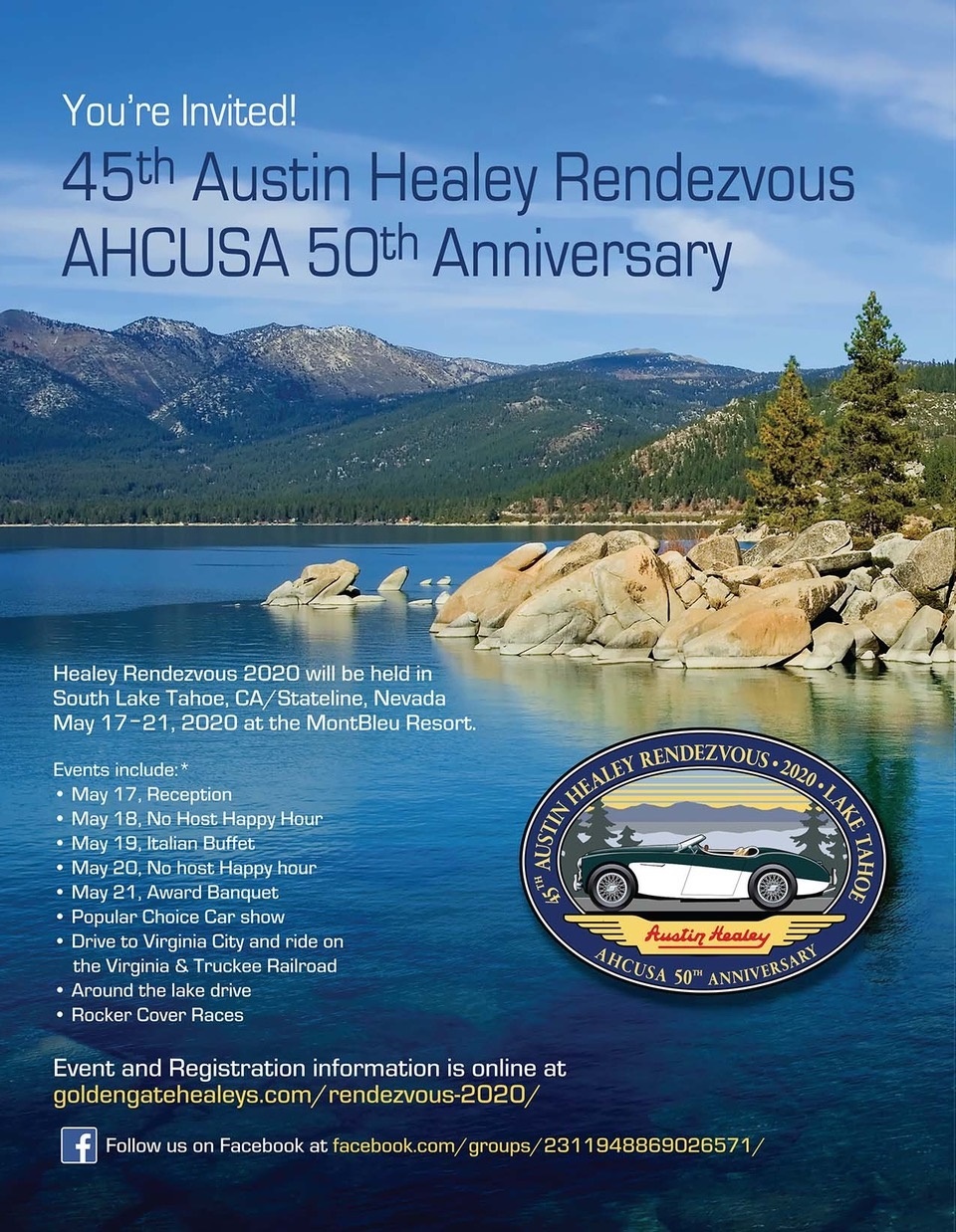 45th Annual Austin-Healey Rendezvous - Lake Tahoe - Austin Healey Association of Southern California