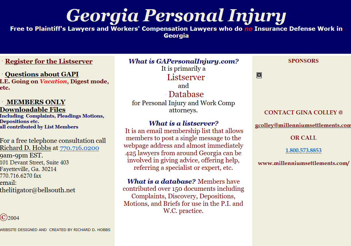 The history of GAPI - Richard D. Hobbs & Associates D/B/A GAPI