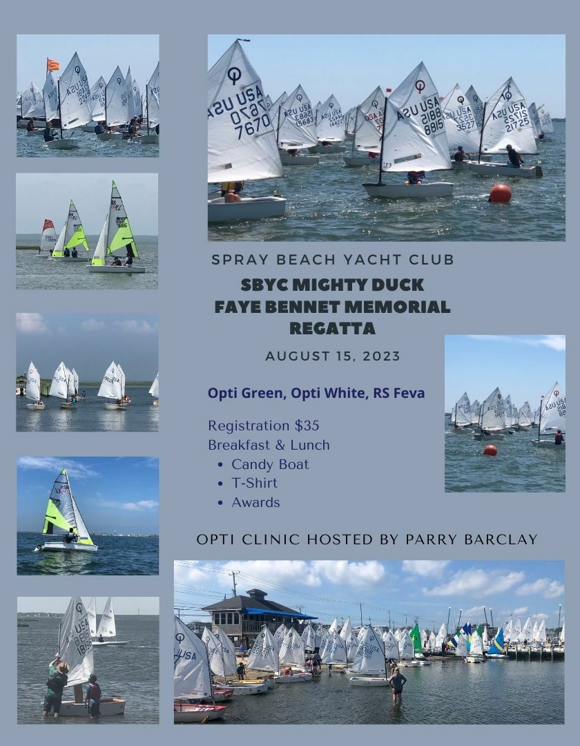 SBYC Mighty Duck Faye Bennet Memorial Regatta 2023 - Events - Spray ...