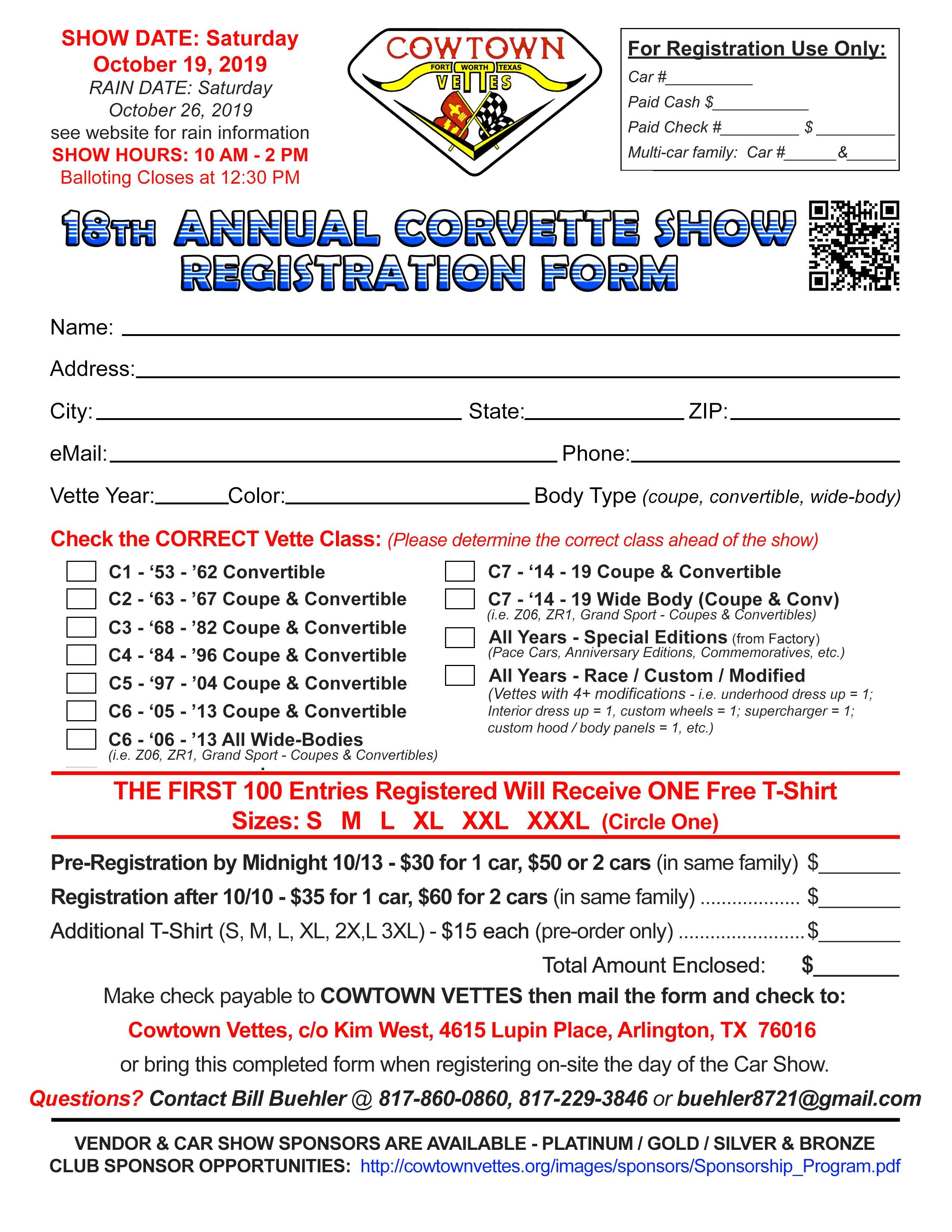Cowtown Vettes - 18th Annual Corvette Car Show - Events - Lone Star ...