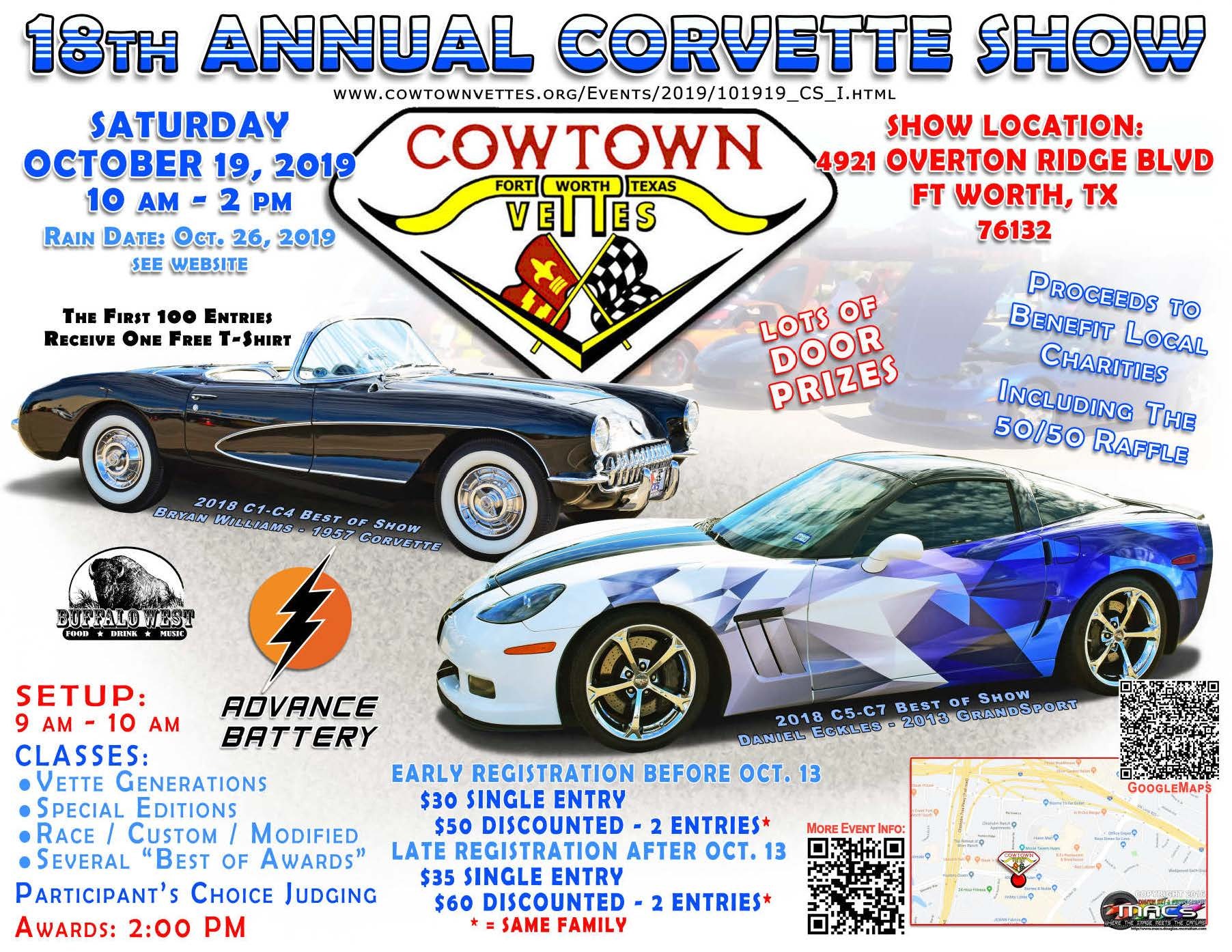 Cowtown Vettes - 18th Annual Corvette Car Show - Events - Lone Star ...