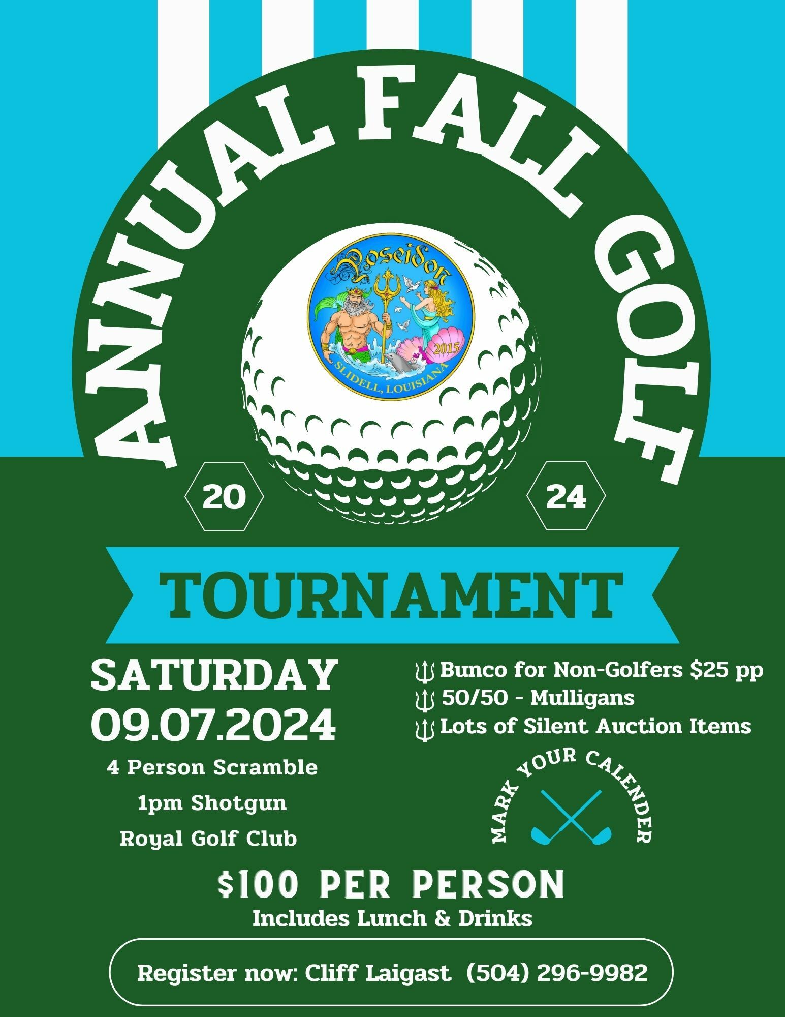 2024 Fall Golf Tournament - Events - Krewe of Poseidon LLC